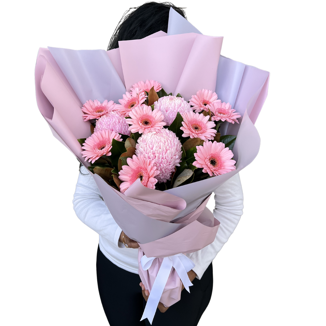 Radiant Pink Gerbera & Disbud Bouquet | Flower Delivery Melbourne – Petalo